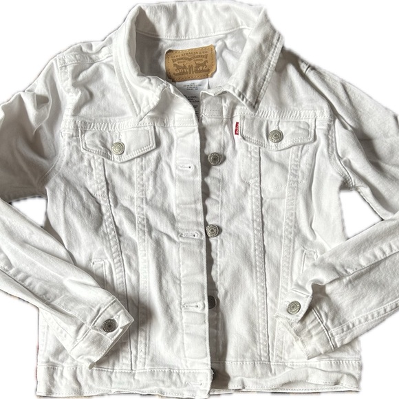 Levi's | Jackets & Coats | Girls Levis White Denim Jacket | Poshmark